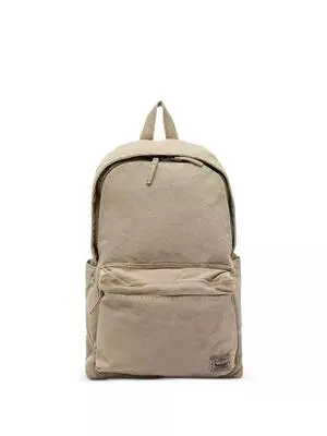 LEVI'S Remi Logo-patch Canvas Backpack - Brown