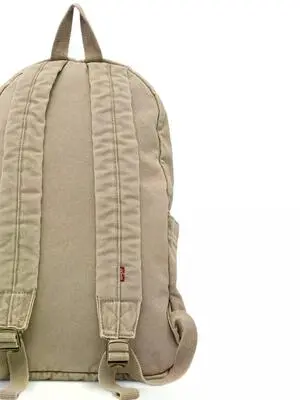 LEVI'S Remi Logo-patch Canvas Backpack - Brown