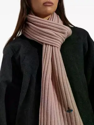 VIVIENNE WESTWOOD Ribbed Cashmere Scarf