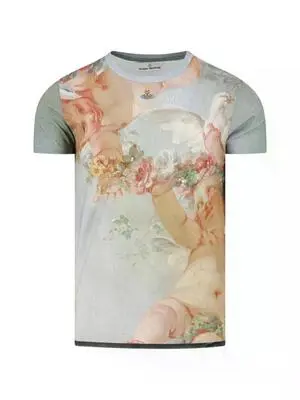VIVIENNE WESTWOOD Cherub-print T-shirt - Grey