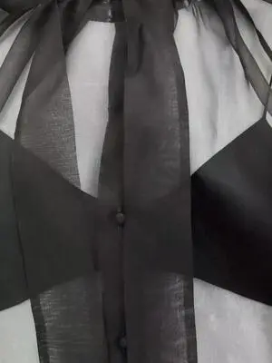 Ermanno Scervino Embroidered Pussy-bow Shirt