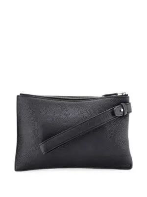 Hermès Cabavertige Leather 24 Pouch - Black