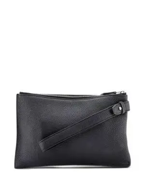 Hermès Cabavertige Leather 24 Pouch - Black
