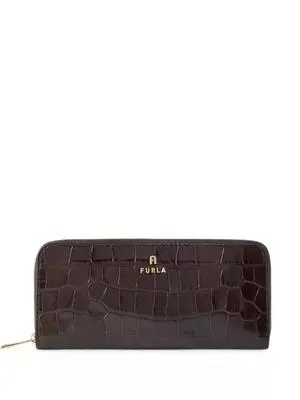 Furla Camelia Full Round Zip L Brown