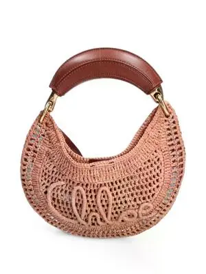 Chloé Summer Banana Logo-embroidered Woven Tote Bag - Neutrals