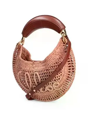 Chloé Summer Banana Logo-embroidered Woven Tote Bag