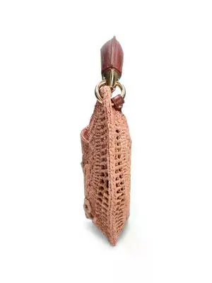 Chloé Summer Banana Logo-embroidered Woven Tote Bag
