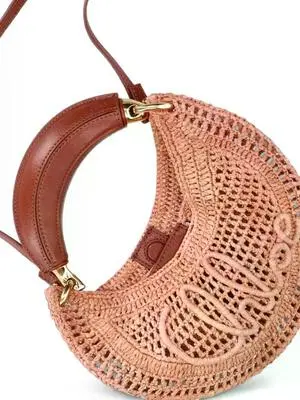 Chloé Summer Banana Logo-embroidered Woven Tote Bag