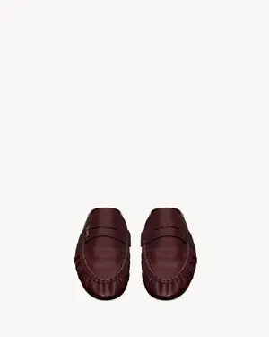 Saint Laurent Le Loafer Mules In Hagfish