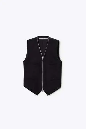 Alexander Wang Zipper Tailored Vest - Black