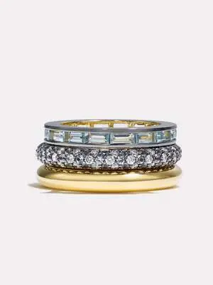 BY PARIAH Prism Ring Stack | Aquamarine - Blue