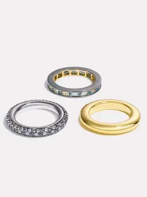 BY PARIAH Prism Ring Stack | Aquamarine