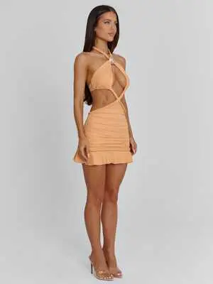 OUTCAST Livai Mini Dress Peach