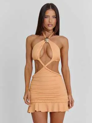 OUTCAST Livai Mini Dress Peach