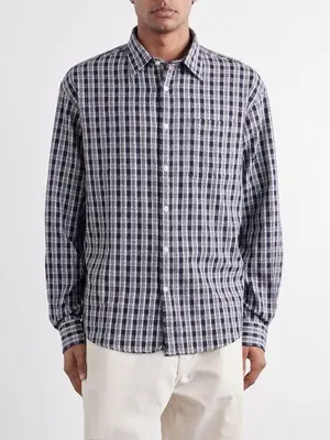 Nn07 Deon 50007 Checked Mouliné Woven Organic Cotton Shirt