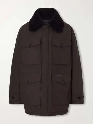 Canada Goose Scout Shearling-trimmed Shell Down Jacket - Brown