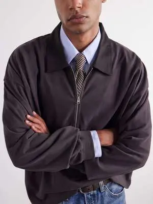 AGOLDE Darius Cotton-jersey Half-zip Polo Shirt
