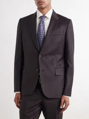 Paul Smith Wool And Cashmere-blend Flannel Suit Jacket