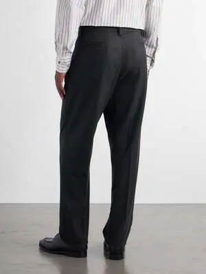 Massimo Alba Stan Straight-leg Pleated Virgin Wool Suit Trousers