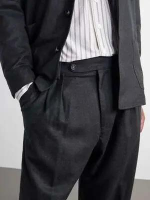 Massimo Alba Stan Straight-leg Pleated Virgin Wool Suit Trousers