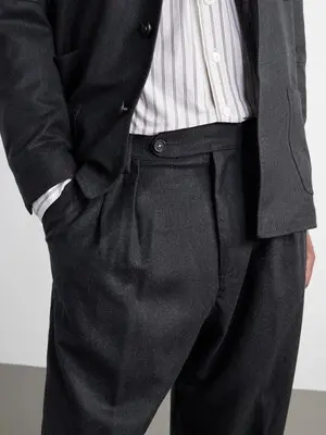 Massimo Alba Stan Straight-leg Pleated Virgin Wool Suit Trousers