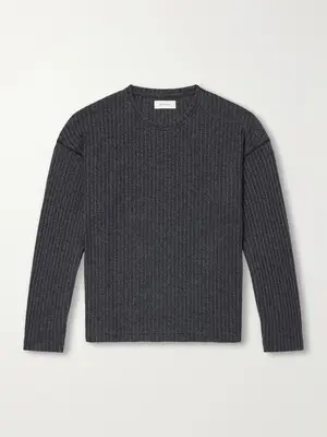 MFPEN Ribbed Bouclé T-shirt - Gray