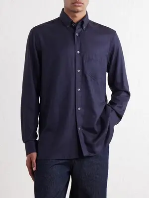 Paul Smith Cotton And Lyocell-blend Flannel Overshirt