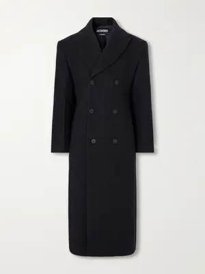 Jacquemus Le Manteau Tailleur Double-breasted Wool-blend Coat - Gray