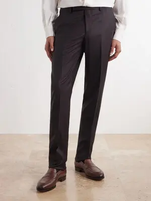Paul Smith Straight-leg Wool And Cashmere-blend Flannel Trousers