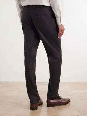 Paul Smith Straight-leg Wool And Cashmere-blend Flannel Trousers