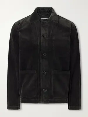 Nn07 Morgan 50004 Organic Cotton-corduroy Chore Jacket - Green