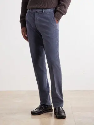 SLOWEAR Incotex Tapered Cotton-blend Corduroy Trousers