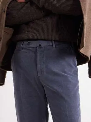 SLOWEAR Incotex Tapered Cotton-blend Corduroy Trousers