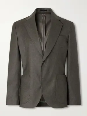 Paul Smith Wool And Cashmere-blend Suit Jacket - Brown