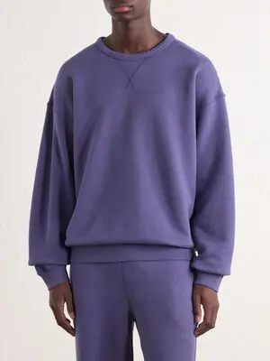 Aimé Leon Dore Marina Cotton-jersey Sweatshirt - Blue