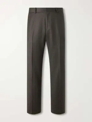 Paul Smith Straight-leg Wool And Cashmere-blend Fresco Suit Trousers - Brown