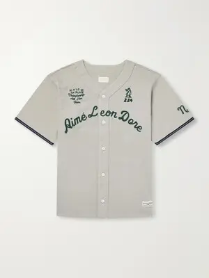 Aimé Leon Dore Logo-embroidered Cotton Shirt