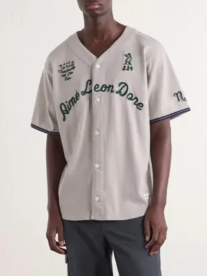 Aimé Leon Dore Logo-embroidered Cotton Shirt