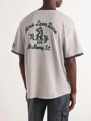Aimé Leon Dore Logo-embroidered Cotton Shirt