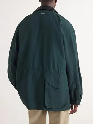 Aimé Leon Dore Leather-trimmed Cotton-blend Jacket