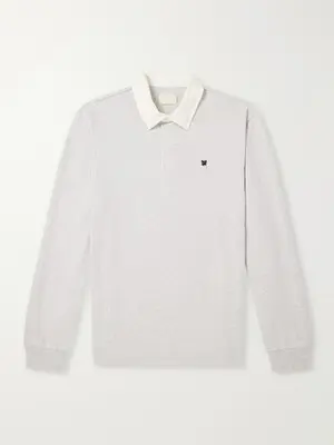 Aimé Leon Dore Logo-embroidered Cotton-jersey Polo Shirt - White