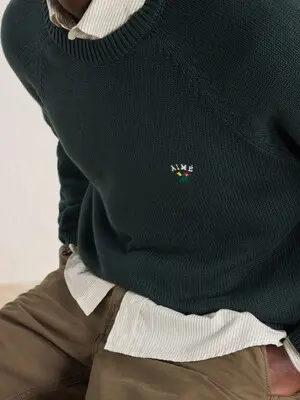 Aimé Leon Dore Logo-embroidered Cotton Sweater