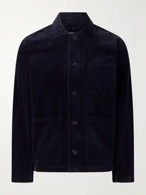 Nn07 Morgan 50004 Organic Cotton-corduroy Chore Jacket - Blue