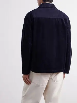 Nn07 Morgan 50004 Organic Cotton-corduroy Chore Jacket - Blue
