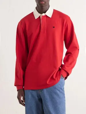 Aimé Leon Dore Logo-embroidered Cotton-jersey Polo Shirt