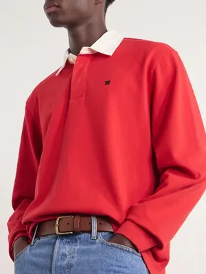 Aimé Leon Dore Logo-embroidered Cotton-jersey Polo Shirt