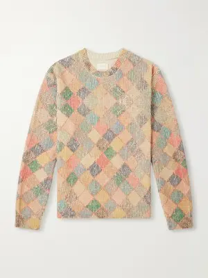 Aimé Leon Dore Checked Cotton Sweater - Multi