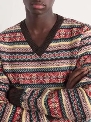 Aimé Leon Dore Fair Isle Wool-blend Sweater
