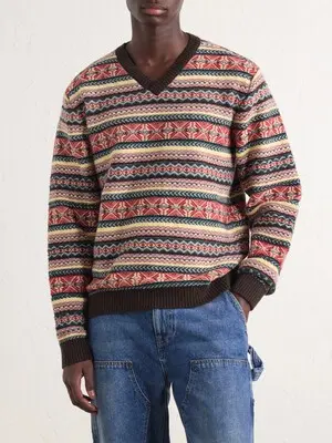 Aimé Leon Dore Fair Isle Wool-blend Sweater
