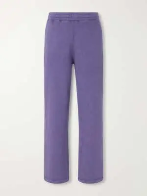 Aimé Leon Dore Marina Straight-leg Cotton-jersey Sweatpants - Blue